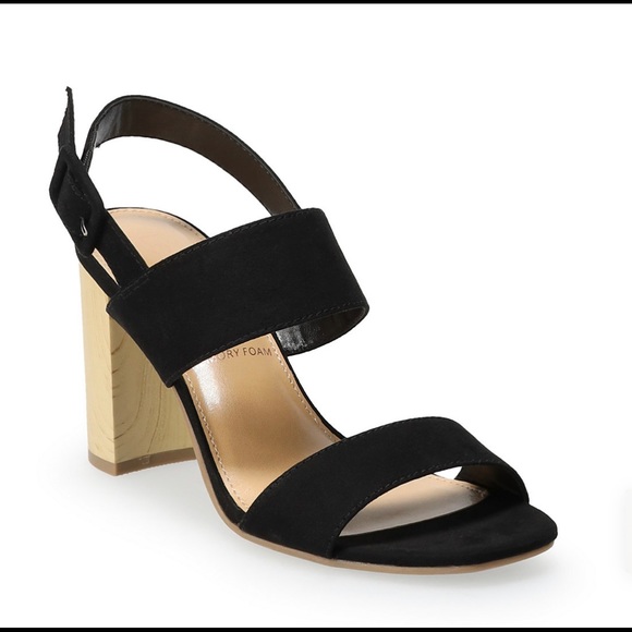 Shoes | Lc Lauren Conrad Matcha Black Crocko Womens Comfort High Heel ...
